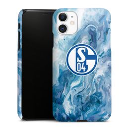 DeinDesign iPhone 11 Handy Premium Case Smartphone Handyh&uuml;lle Schutzh&uuml;lle matt Fc Schalke 04 Logo Merchandise Premium Case