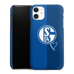 DeinDesign iPhone 11 Handy Premium Case Smartphone Handyh&uuml;lle Schutzh&uuml;lle matt Fc Schalke 04 Heart Premium Case