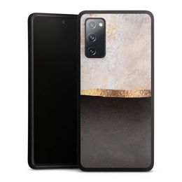 DeinDesign Galaxy S20 FE Handy Premium Silikon H&uuml;lle Handyh&uuml;lle schwarz Case Abstract Black & White Trends Silikon Premium Case