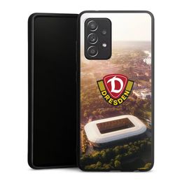 DeinDesign Galaxy A52s 5G Handy Premium Silikon H&uuml;lle Handyh&uuml;lle schwarz Case Stadium Sg Dynamo Dresden Sgd Silikon Premium Case