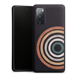 DeinDesign Galaxy S20 FE Handy Premium Silikon H&uuml;lle Handyh&uuml;lle schwarz Case Circle Rainbow Water Colour Silikon Premium Case