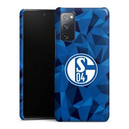 DeinDesign Galaxy S20 FE Handy Premium Case Smartphone Handyh&uuml;lle Schutzh&uuml;lle gl&auml;nzend Fc Schalke 04 Muster Camouflage Premium Case