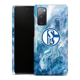 DeinDesign Galaxy S20 FE Handy Premium Case Smartphone Handyh&uuml;lle Schutzh&uuml;lle matt Fc Schalke 04 Logo Merchandise Premium Case
