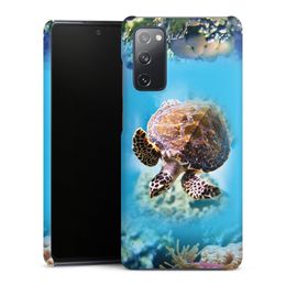 DeinDesign Galaxy S20 FE Handy Premium Case Smartphone Handyh&uuml;lle Schutzh&uuml;lle matt Animals Ocean Turtle Premium Case
