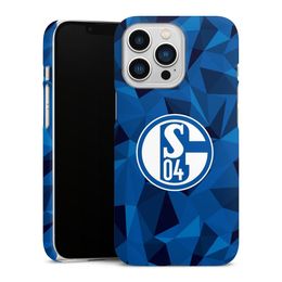 DeinDesign iPhone 13 Pro Handy Premium Case Smartphone Handyh&uuml;lle Schutzh&uuml;lle matt Camouflage Fc Schalke 04 Muster Premium Case