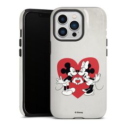 DeinDesign iPhone 13 Pro Handy Panzer Handyh&uuml;lle robuste Outdoor H&uuml;lle Schutzh&uuml;lle gl&auml;nzend Disney Heart Tough Case