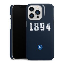DeinDesign iPhone 13 Pro Handy Premium Case Smartphone Handyh&uuml;lle Schutzh&uuml;lle gl&auml;nzend Karlsruher Sc Ksc Bundesliga Premium Case