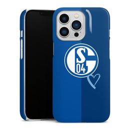 DeinDesign iPhone 13 Pro Handy Premium Case Smartphone Handyh&uuml;lle Schutzh&uuml;lle gl&auml;nzend Heart Schalke 04 Fc Schalke 04 Premium Case
