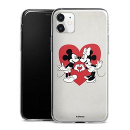 DeinDesign iPhone 11 Handy Slim Case Silikon Handyh&uuml;lle transparent H&uuml;lle extra d&uuml;nn Disney Heart Silikon Slim Case