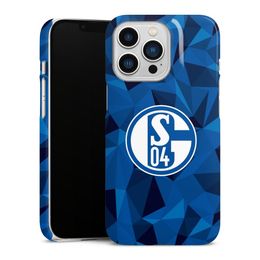 DeinDesign iPhone 13 Pro Handy Premium Case Smartphone Handyh&uuml;lle Schutzh&uuml;lle gl&auml;nzend Camouflage Fc Schalke 04 Muster Premium Case