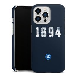 DeinDesign iPhone 13 Pro Handy Premium Case Smartphone Handyh&uuml;lle Schutzh&uuml;lle matt Karlsruher Sc Ksc Bundesliga Premium Case