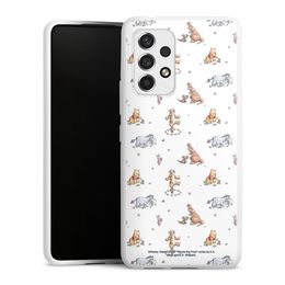 DeinDesign Galaxy A53 5G Handy Silikon H&uuml;lle Case wei&szlig; Handyh&uuml;lle Winnie The Pooh Official Licensed Product Disney Silikon Case