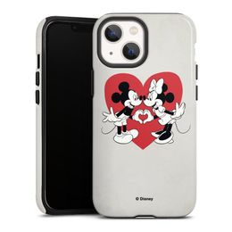 DeinDesign iPhone 13 Mini Handy Panzer Handyh&uuml;lle robuste Outdoor H&uuml;lle Schutzh&uuml;lle gl&auml;nzend Disney Heart Tough Case