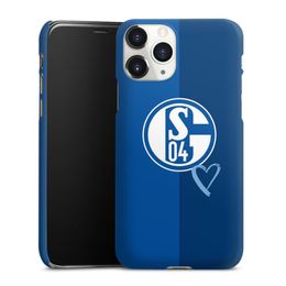 DeinDesign iPhone 11 Pro Handy Premium Case Smartphone Handyh&uuml;lle Schutzh&uuml;lle matt Fc Schalke 04 Heart Premium Case
