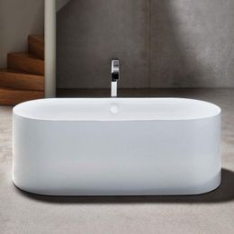 Bette Lux Oval Silhouette freistehende Badewanne, oval, 3466-000CFXXS+B601-000,