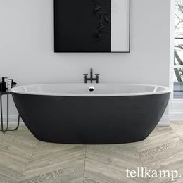 Tellkamp Space freistehende Oval-Badewanne, 0100-088-0B-A/CRSW,