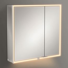 Villeroy & Boch Villeroy & Boch My View Now Spiegelschrank, mit Beleuchtung B: 80 H: 75 T: 16,8 cm, 2 T&uuml;ren, A4558000,