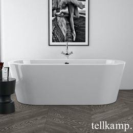Tellkamp Solit&auml;r freistehende Oval-Badewanne, 0100-082-0B-A/CR,