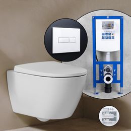 ROCA Ona Komplett-SET Wand-WC mit neeos Vorwandelement,, A346687000+16601WH#SET,