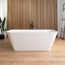 rivea Maila freistehende Badewanne L: 168 B: 79 H: 61 cm, mit pflegeleichter Oberfl&auml;che, BR0558WM,