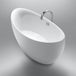 RepaBad Ferrara freistehende Badewanne, oval, 0031519-0005,
