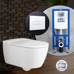Villeroy & Boch Villeroy & Boch ViClean-I 100 Komplett-SET Dusch-WC mit neeos Vorwandelement,, V0E100R1+16601WH#SET,