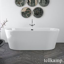 Tellkamp Easy freistehende Oval-Badewanne, 0100-076-0B-A/CR,