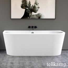 Tellkamp Solit&auml;r Wall Vorwand-Badewanne mit Verkleidung, 0100-055-0B-A/CRWM,
