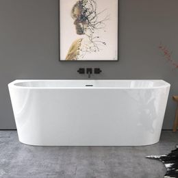 Tellkamp Solit&auml;r Wall Vorwand-Badewanne mit Verkleidung, 0100-255-SB-A/WG,