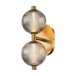 Elstead Lighting Palmas Wandleuchte, LED 2-flammig, QN-PALMAS-2W-BG,