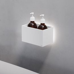 Viverso AGA Design U Ablage mit Seifenspender inkl. Beleuchtung, AU2420WM#Set9,