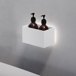 Viverso AGA Design U Ablage mit Seifenspender inkl. Beleuchtung, AU2420WM#Set6,