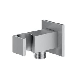 Mariner Metall-Wandanschlussbogen mit Brausehalter eckig, WLS0301-CS,