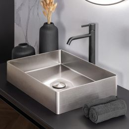 neoro n40 Aufsatzwaschtisch B: 55 H: 12 T: 35 cm, BN0736BS,