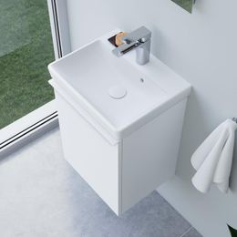 Villeroy & Boch Villeroy & Boch Avento Handwaschbecken, evineo ineo4 Unterschrank B: 45 cm, 1 Tür links, mit Griff,, 735845RW+BE0802WM,