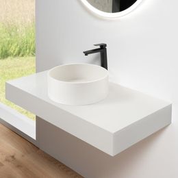 neoro n50 & rivea Konsolenplatte B: 240 H: 12 cm aus thermoplastischem Werkstoff (PMMA), BN0471WH,