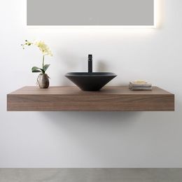 neoro n50 & rivea Konsolenplatte B: 80 H: 12 cm aus Holz-Werkstoff (HPL), BN0463WL,