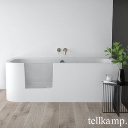 Tellkamp Salida Raumspar-Badewanne mit Duschzone und Verkleidung, 0100-043-00-A/CRWM,