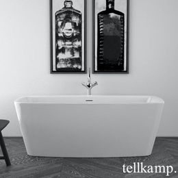 Tellkamp Arte freistehende Rechteck-Badewanne, 0100-254-00-A/CR,