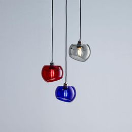 Licht Im Raum Glass Moons 3 Pendelleuchte, E27, 233DL030PO,