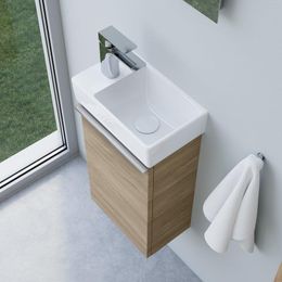 Villeroy & Boch Villeroy & Boch Avento Handwaschbecken, evineo ineo4 Unterschrank B: 36 cm, 1 T&uuml;r rechts, mit Griff,, 43003RR1+BE0801OA,