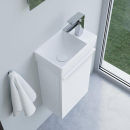 Villeroy & Boch Villeroy & Boch Avento Handwaschbecken, evineo ineo4 Unterschrank B: 36 cm, 1 T&uuml;r links, mit Griff,, 43003LRW+BE0800WM,