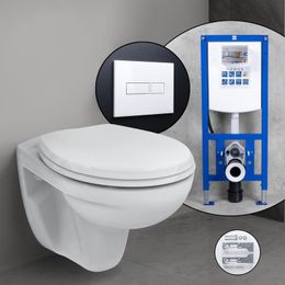 Ideal Standard Eurovit Komplett-SET Wand-WC mit neeos Vorwandelement,, V390601+16601WH#SET,