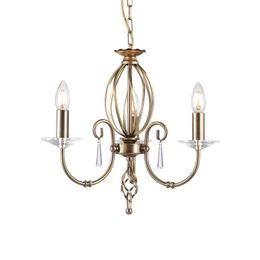 Elstead Lighting Aegean Pendelleuchte, E14 3-flammig, AG3-AGED-BRASS,