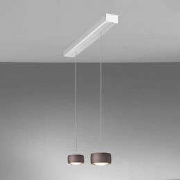 OLIGO Grace Pendelleuchte, LED 2-flammig mit unsichtbarer Höhenverstellung, 63-506-34-21+62-506-10-12+G42-931-51-41#2,