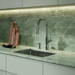 Omnires BEND Küchenarmatur, ausziehbar, schwenkbar, BE6455CR,