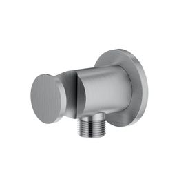 Mariner Metall-Wandanschlussbogen mit Brausehalter rund, WLS0300-CS,