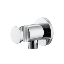 Mariner Metall-Wandanschlussbogen mit Brausehalter rund, WLS0300-CR,