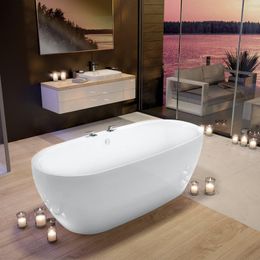 Hoesch iSENSI freistehende Badewanne, oval, 3893.010,