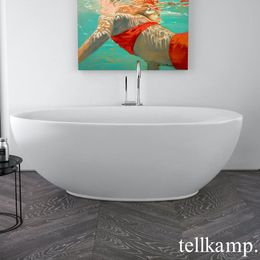 Tellkamp Neon freistehende Oval-Badewanne, 0100-089-0B-AUF/CRWM,